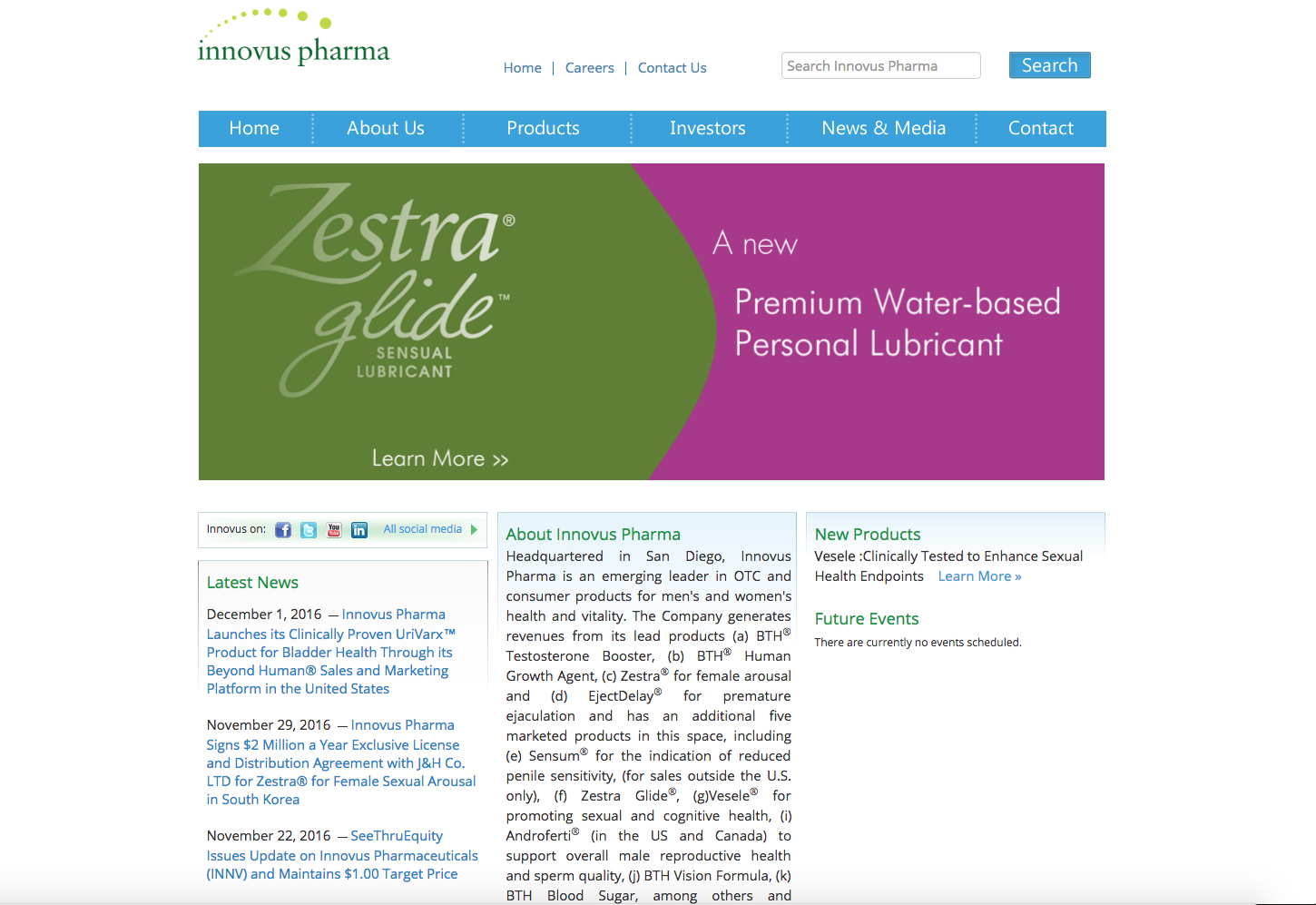 Innovus Website - Fillit Communications